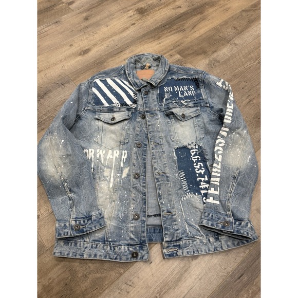 smoke rise ny | Jackets & Coats | Smoke Rise Denim Jacket Mens Xl Blue ...